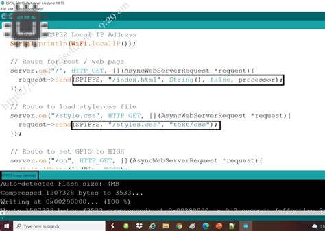 Esp32 File System Spiffs And Web Server