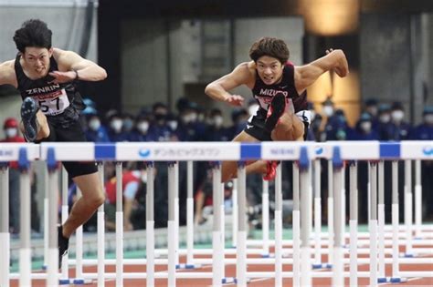 スタートダッシュを決めた金井大旺【男子110mh】：日本陸上競技連盟公式サイト