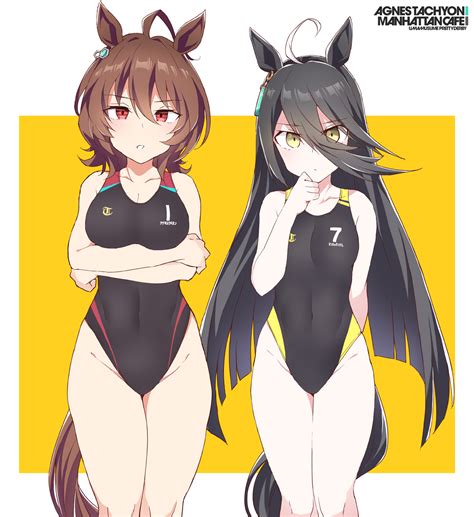 Agnes Tachyon And Manhattan Cafe Umamusume Drawn By Shigino Sohuzi