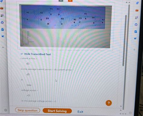 Hide Transcribed Text Current Across D3 In StudyX