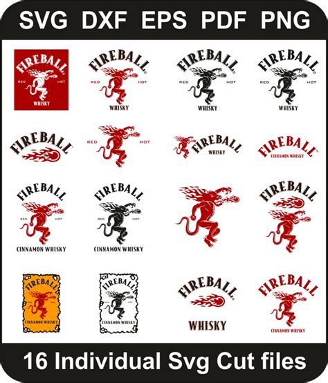 Fireball Whiskey Vector