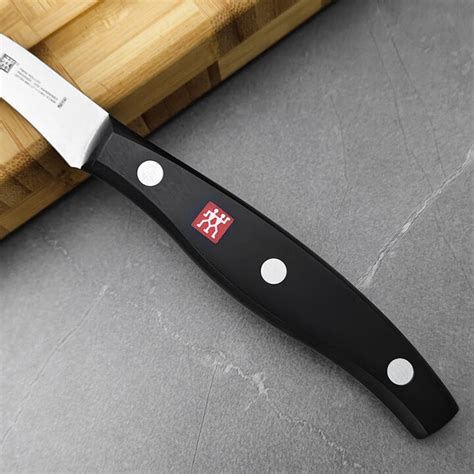 双立人（zwilling）德国进口波格斯系列多功能雕刻刀水果刀削皮刀不锈钢小弯刀 黑色 60°以下 X 6cm X 11cm【图片 价格 品牌