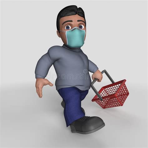 Cartoon Guy Or Man In Casual Clothes Front View Vector Line