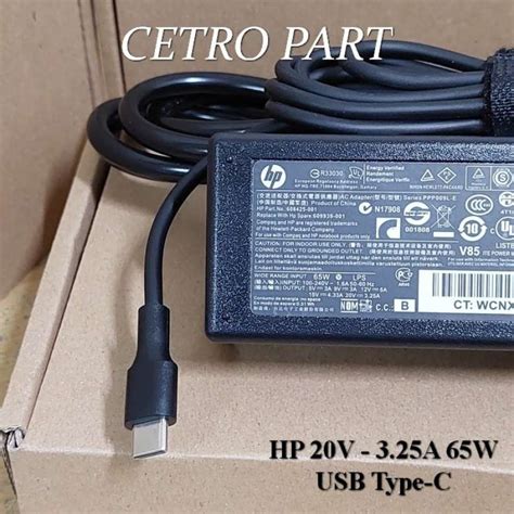 Promo 100 Produk Ori Adaptor Charger Laptop Hp 20v 3 25a Usb Type C