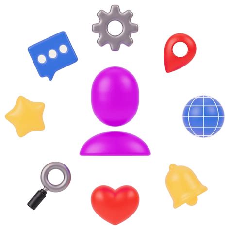 Premium Photo Social Icons 3d Icon