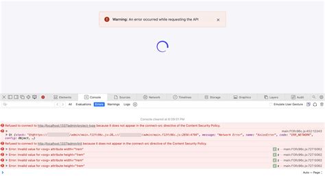 Cant Load Admin Panel In 4124 On The Public Internet · Issue 17634