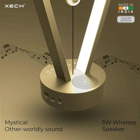 Xech Table Lamp With Speaker Magnetic Anti Gravity Lamp Asymmetrix S Ii
