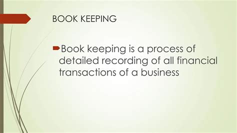 Igcse Basics Accounting And Book Keeping Ppt