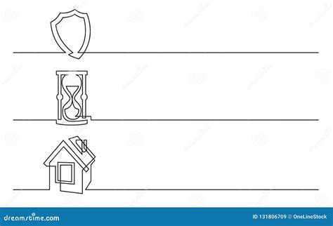 Hourglass Continuous One Line Drawing Sketch Minimalism Vector