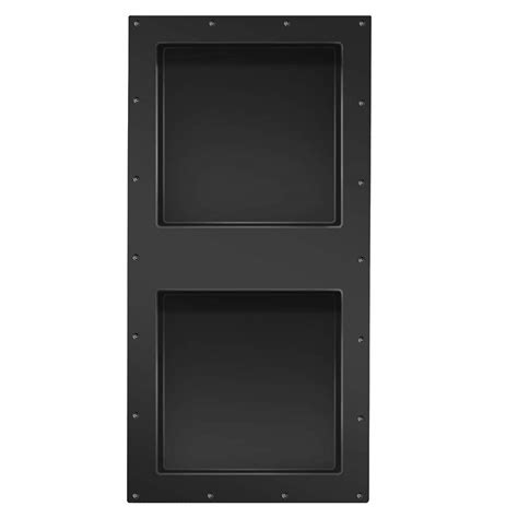 Uni Green Double Recessed Shower Niche Black Easy And Quick