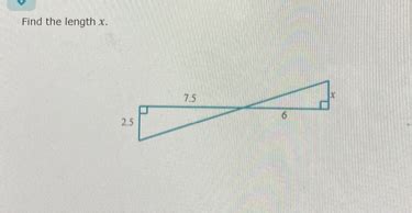 Solved Find The Length X