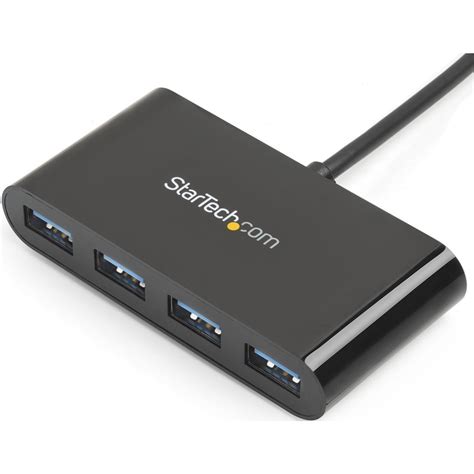 StarTech Com 4 Port USB C Hub USB C To 4x USB A USB 3 0 Hub HB30C4AB Novatech