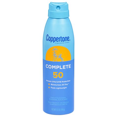 Save On Coppertone Complete Sunscreen Spray Spf 50 Order Online