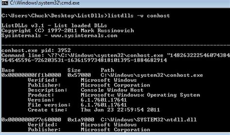 Analyze DLL Files With ListDLLs