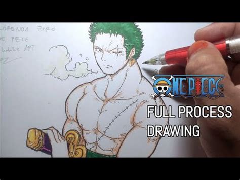 Cara Menggambar Roronoa Zoro Full Drawing Anime One Piece YouTube