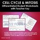 Cell Cycle Mitosis Differentiated Worksheets 4 Sheets By Mizzz Foster