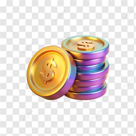 투명한 배경에 홀로그램 추상 3d 금 스택 달러 동전 금화를 쌓다 금화 투명 달러 Png 일러스트 및 이미지 에 대한 무료 다운로드 Pngtree