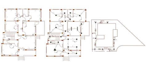 3 Bhk House Electrical Plan Design Dwg File Cadbull