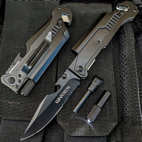 Multifunction Pocket Knife W Led Pocket Knife Hunting Etsy