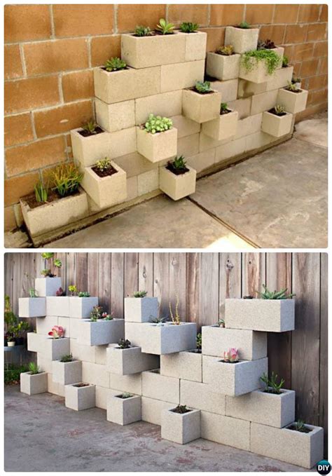 How To Build A Cinder Block Planter At Amanda Worthen Blog