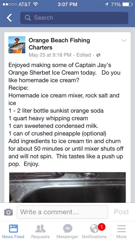 Homemade Orange Ice Cream