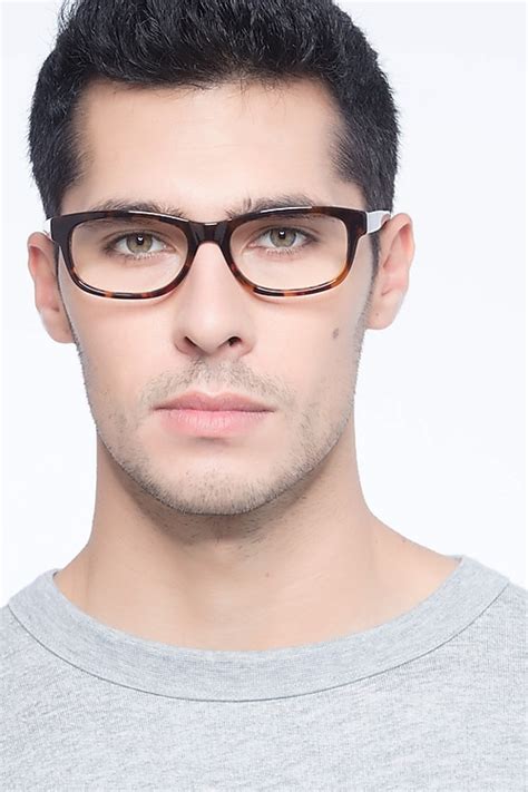 Presley Rectangle Brown Full Rim Eyeglasses Eyebuydirect Canada