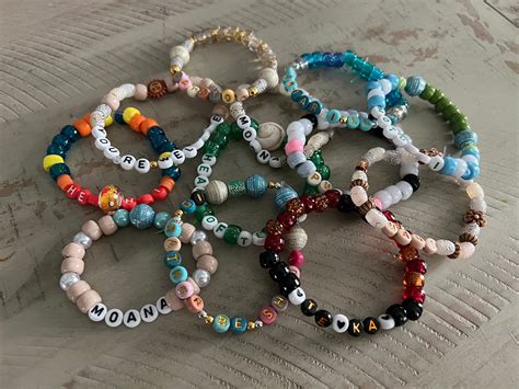 Moana Themed Disney Friendship Bracelets Mystery Set Of Five Etsy
