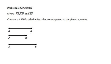 Solved Problem 1 20 Points Given Ab Cd And Ef