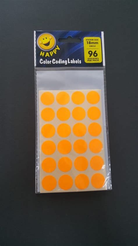 Color Coding Labels Circle Size Mm Stickers Per Pack Arabian Stationery