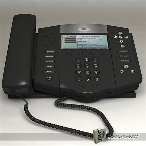Polycom Telephone 3d Model Cgtrader