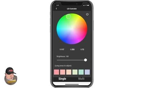Rockford Fosgate Color Optix Light Controller IOS Android App Interface