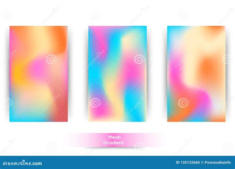 Mesh Gradient Background With Green Brown Color Palette Stock Image