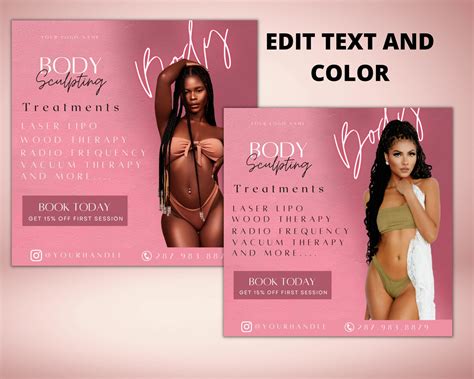 Body Contouring Template Body Contouring Template Body Etsy