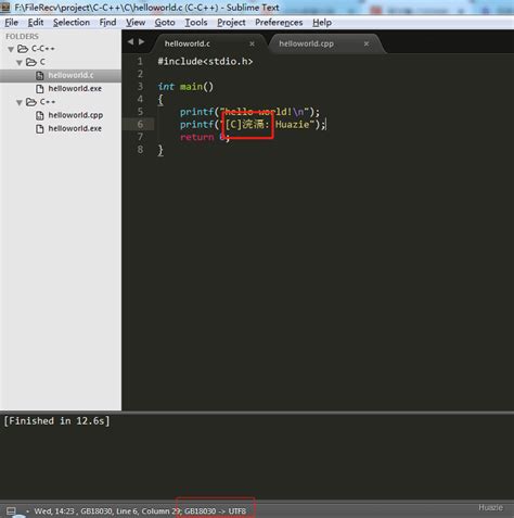 Sublime Text Huazie