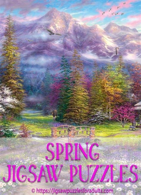 Spring Jigsaw Puzzles Jigsaw Puzzles For Adults Blossom Trees Spring Flowers Spring Time
