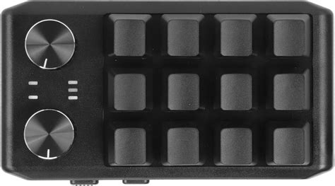 Mayujiaase Mini 12 Key Keypad Programmable Gaming Keyboard 2 Knobs