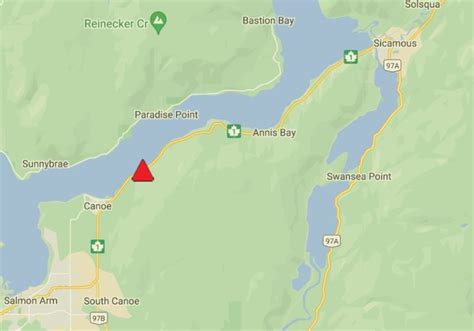 Highway 1 Near Salmon Arm Closed 2 Taken To Hospital Following Crash