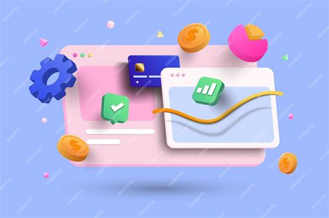 Premium Vector Online Marketing Financial Report Chart Data Analysis And Web Development