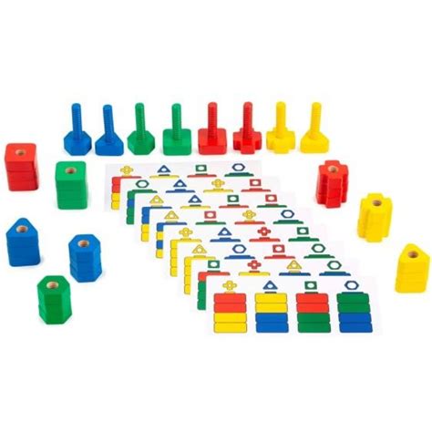 Дървени болтове и гайки игра за фина моторика Специалните Деца