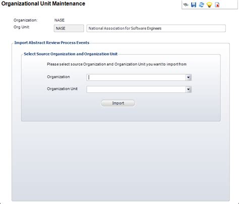 Configuring Your Organization Unit For Abstracts And Submissions