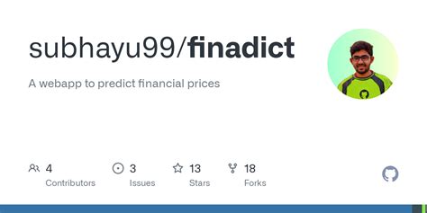 Github Subhayu Finadict A Webapp To Predict Financial Prices