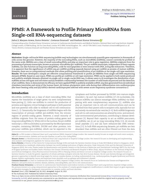 pdf ppms a framework to profile primary micrornas from single cell