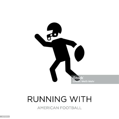 공 아이콘 벡터와 흰색 배경 미식 축구 컬렉션에서 볼 유행 채워진된 아이콘으로 실행에 실행 경쟁에 대한 스톡 벡터 아트 및 기타 이미지 Istock