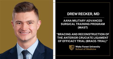 Wake Forest University School of Medicine on LinkedIn: Congratulations to Dr. Drew Recker for ...