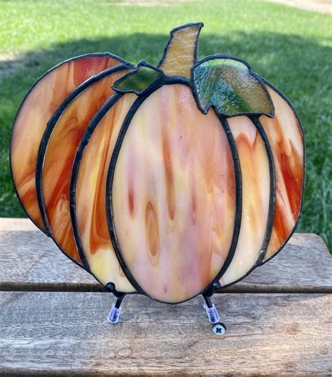 Stained Glass Pumpkin Decor Eventeny