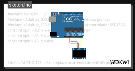 Acelerometro Com Oled Wokwi ESP STM Arduino Simulator