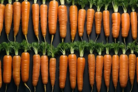 Premium AI Image A Bunch Of Carrots With Green Tops