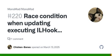 race condition when updating executing ilhook referenced cell no