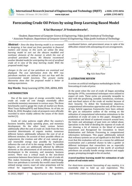 Forecasting Crude Oil Prices By Using Deep Learning Based Model Pdf