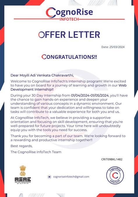 Chakravarthi Moyili On Linkedin Webdeveloper Frontend Cognorise Intern
